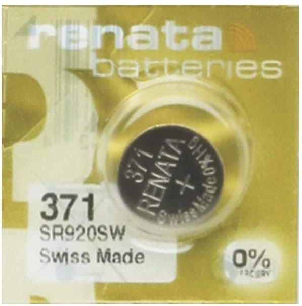 Renata Watch Battery 371 SR920SW Battery -Premium - +60% Long Life - M ...