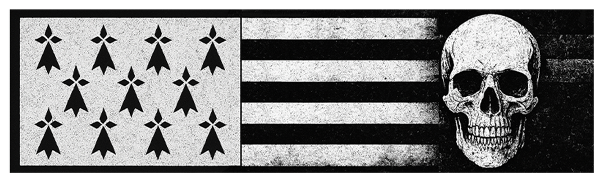 Traditional Breton flag stickers – Gwenn ha Du – Brittany Breizh – 36 ...